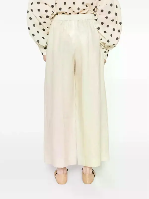 Max Mara Elasticated Waistband Trousers - Neutrals