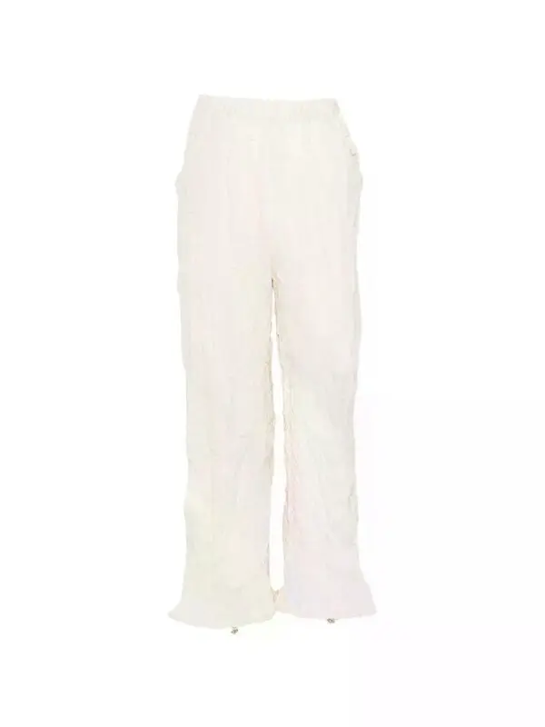 GONGDID DESIGN Elastic-waistband Trousers - Neutrals