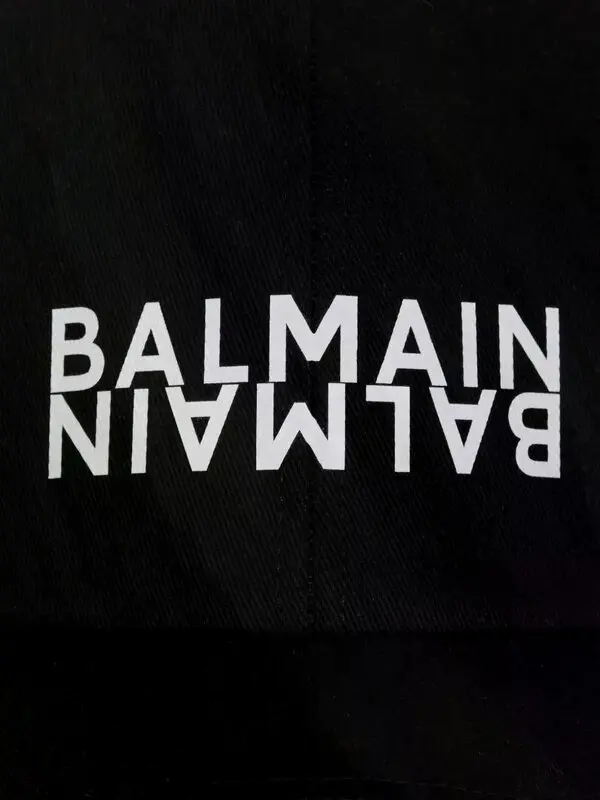 Balmain Print Cotton Cap