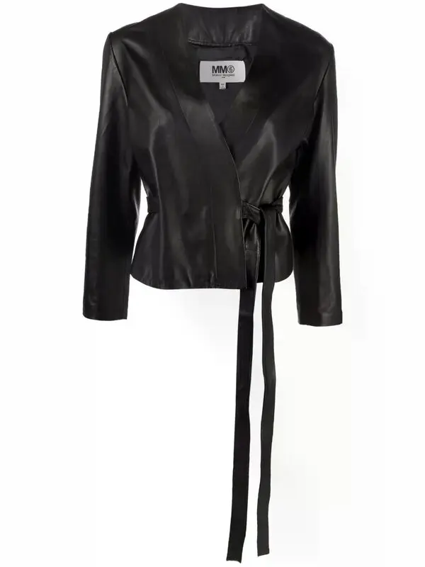 MAISON MARGIELA Wrap-style Leather Jacket