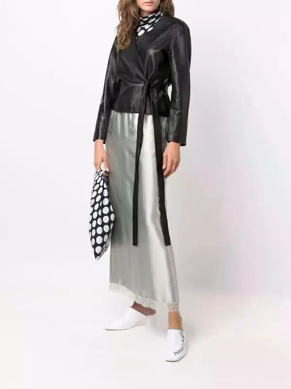 MAISON MARGIELA Wrap-style Leather Jacket