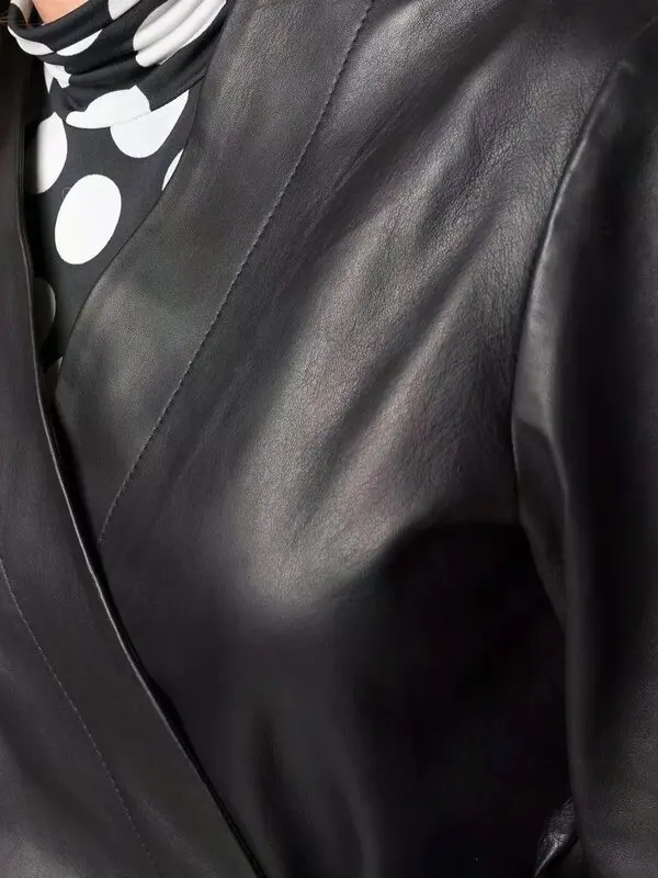 MAISON MARGIELA Wrap-style Leather Jacket