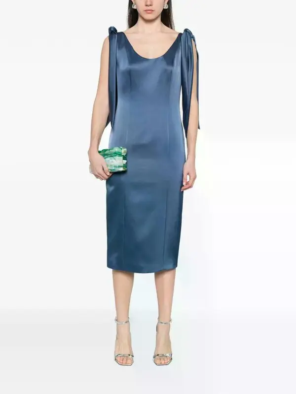 FELY CAMPO Draped Midi Dress