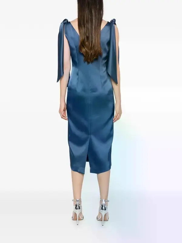 FELY CAMPO Draped Midi Dress