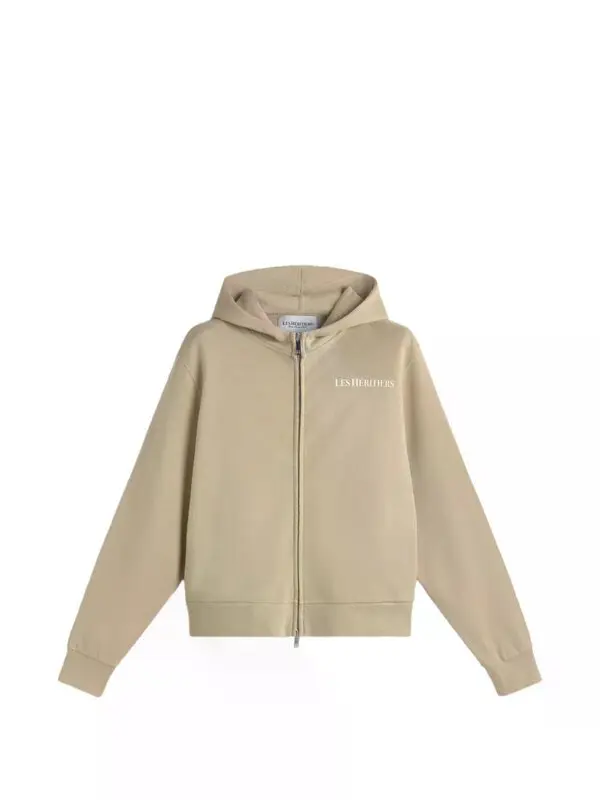 LES HÉRITIERS Logo-detail Zip-up Hoodie