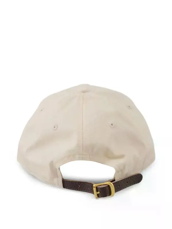 LES HÉRITIERS Logo-embroidered Baseball Cap - Neutrals