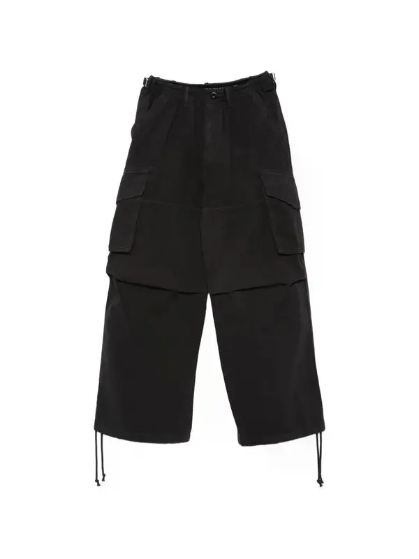 Alexander Wang Cargo Drawstring Trousers - Black