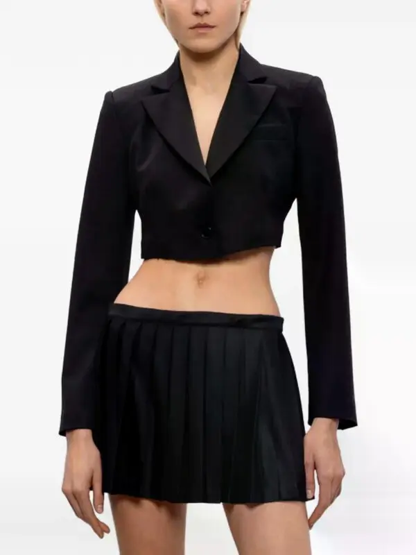 Vetements Cropped Single-breasted Jacket