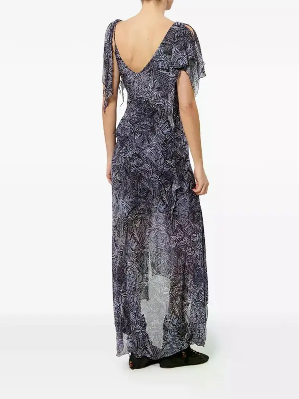 Isabel Marant Étoile Tylena Ruffled Asymmetric Maxi Dress