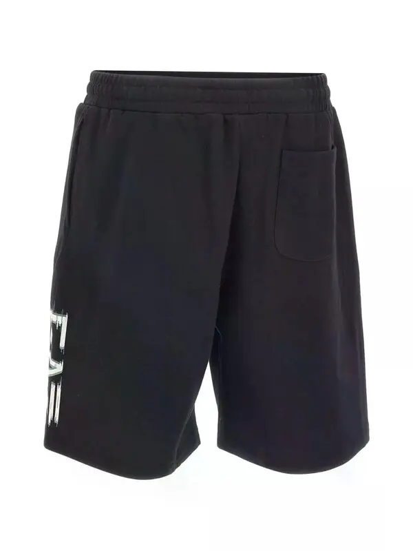 EA7 Cotton Drawstring Logo Shorts