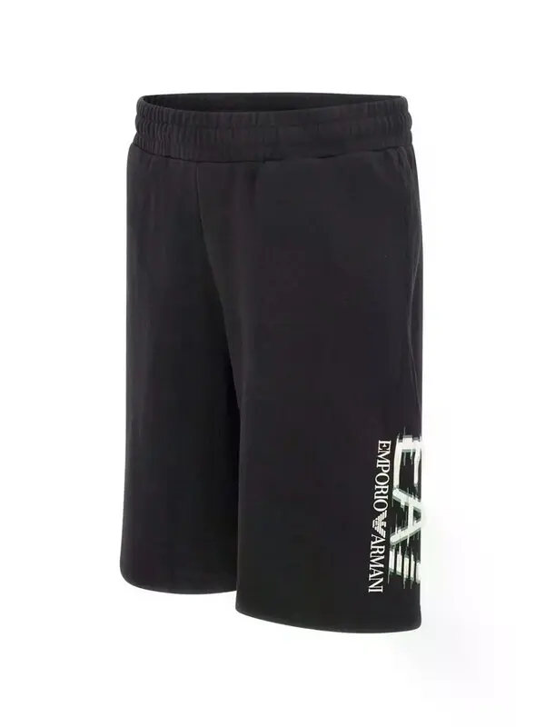 EA7 Cotton Drawstring Logo Shorts