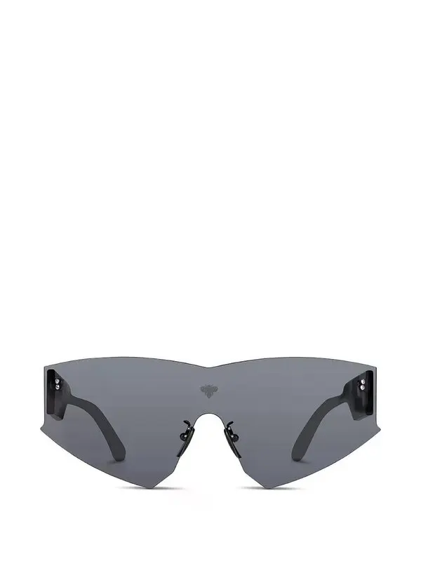 FACE.HIDE Vertigo Futuristic-shape Logo-detail Sunglasses - Black