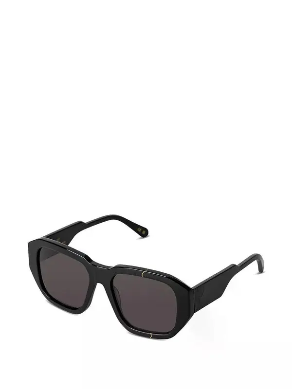 FACE.HIDE Broken Cosmo Oversized-frame Sunglasses - Black