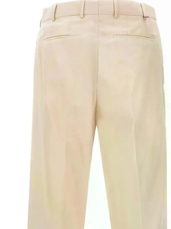 PT TORINO Tailored Pleated Wide-leg Trousers - Neutrals