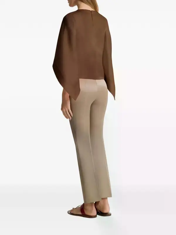 Alberta Ferretti Layered Blouse With Cape Detail