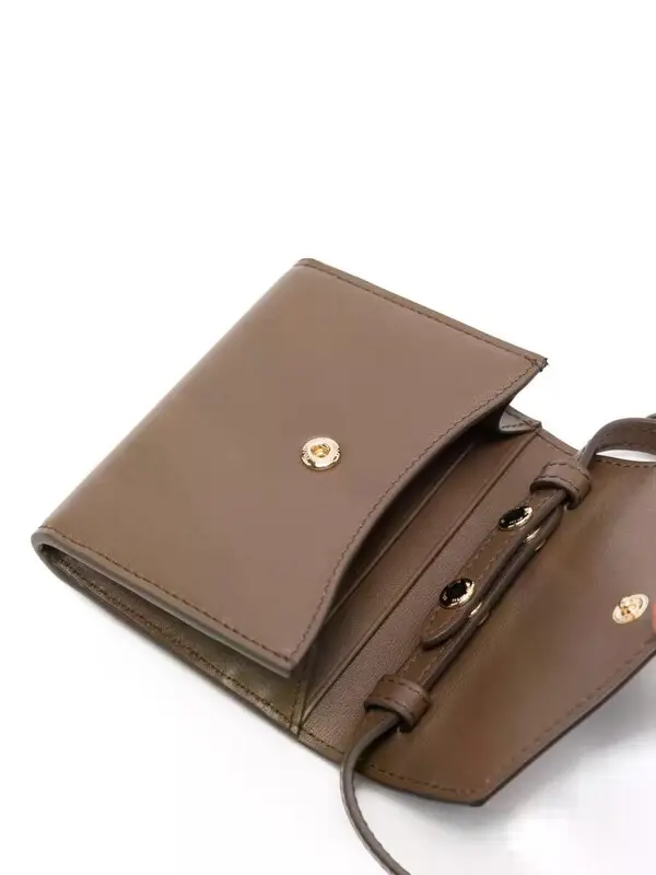 Miu Miu Logo-plaque Top-handle Wallet - Brown