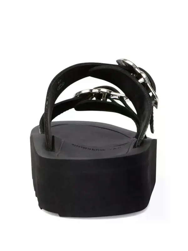 Moschino Platform Buckle Strap Sandals