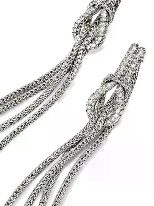 John Hardy Love Knot Diamond Earrings