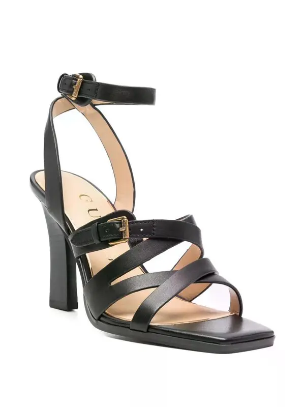 Guess Strappy Buckle High Heel Sandals