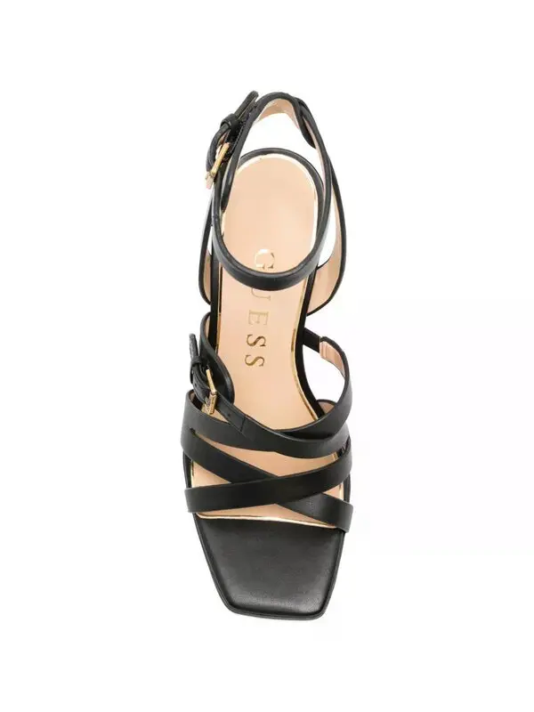 Guess Strappy Buckle High Heel Sandals