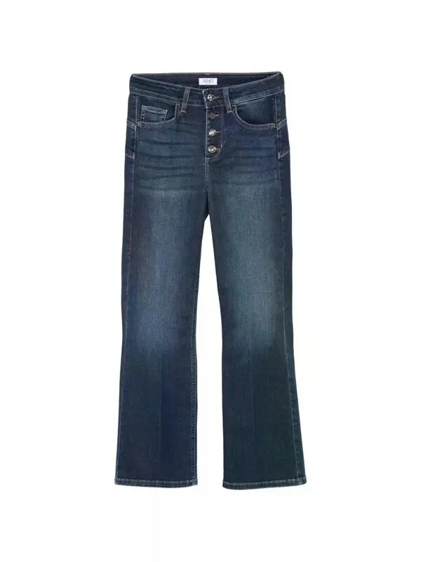 Liu Jo Princess Cropped Flare Jeans - Blue