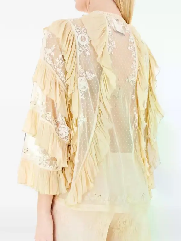 ANIYE BY Ruffled Lace Jacket