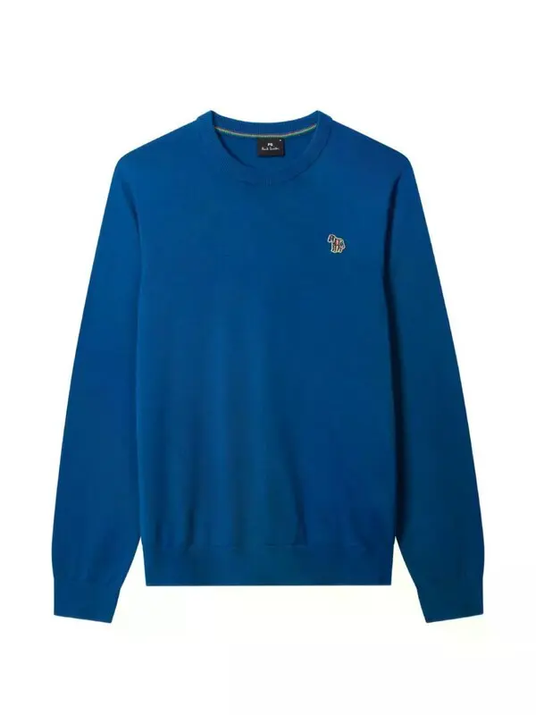 Paul Smith Zebra Motif Crew Neck Jumper