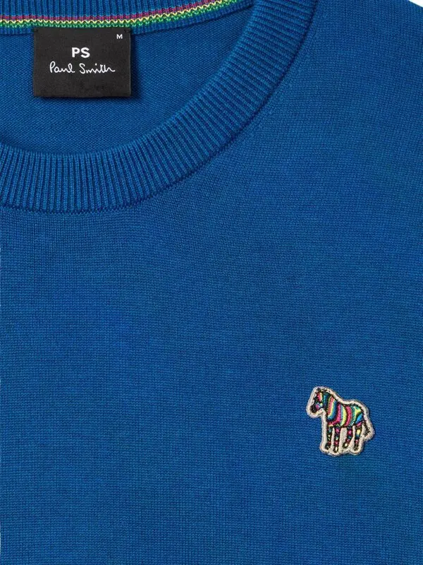 Paul Smith Zebra Motif Crew Neck Jumper