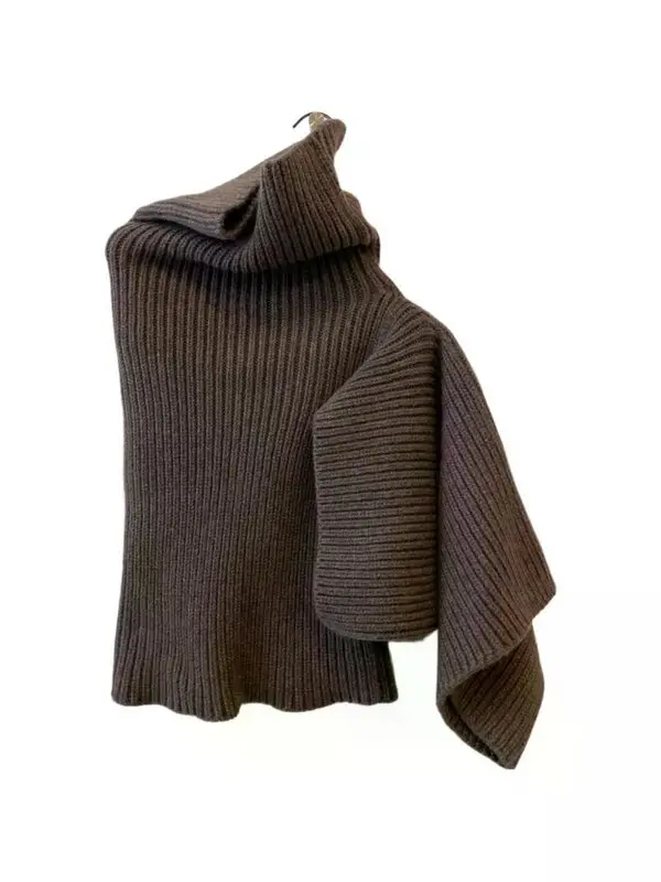 Rick Owens Ribbed Knit Turtleneck Top