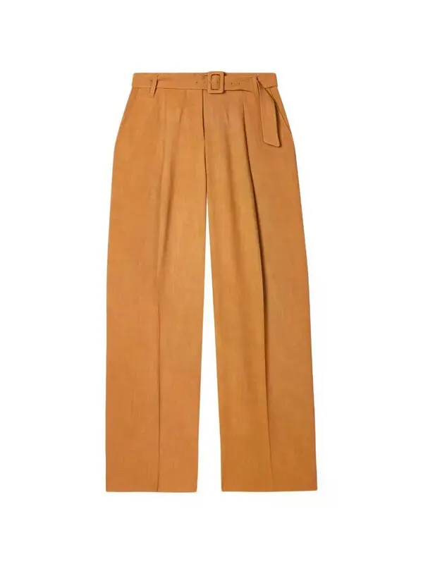Paul Smith Pleated Wide Leg Trousers - Neutrals