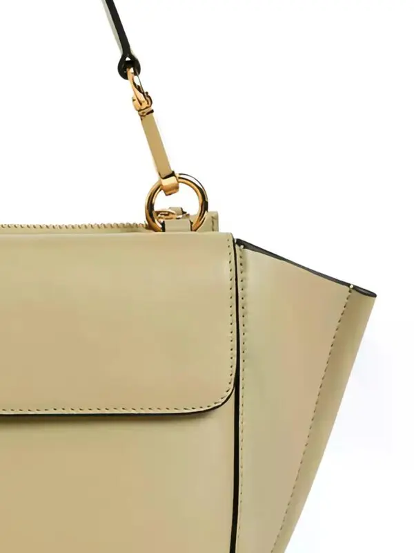 WANDLER Hortensia Flap Tote Bag - Neutrals