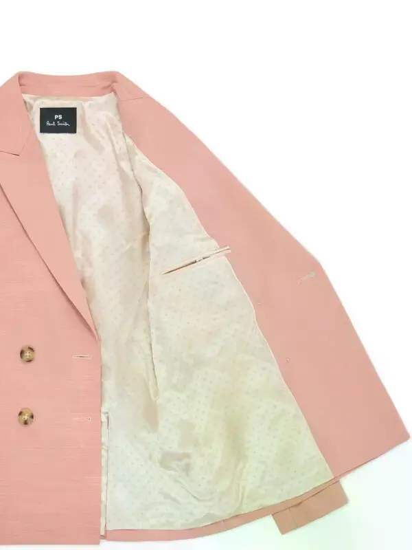 Paul Smith Button Double-breasted Blazer - Pink