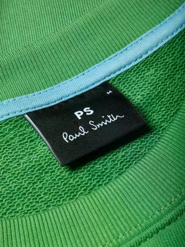 Paul Smith Zebra-motif Crew-neck Sweatshirt - Green