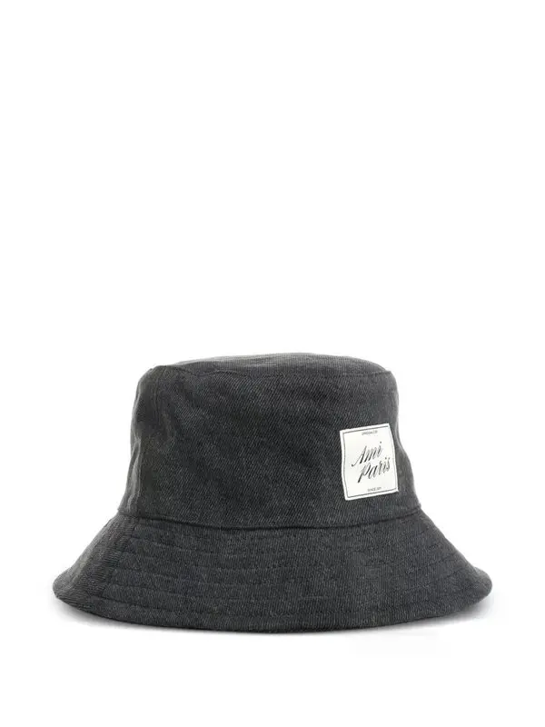 AMI Paris Logo-patch Bucket Hat