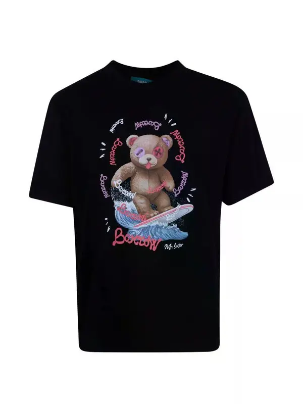 BARROW Printed T-shirt - Black