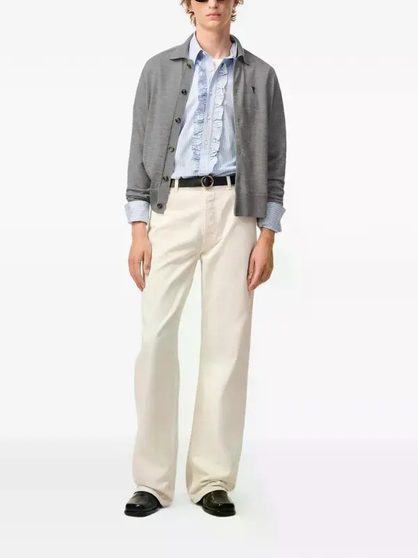 AMI Paris Merino Wool Cardigan