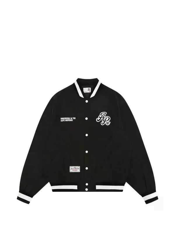AAPE BY *A BATHING APE Logo Detail Bomber Jacket