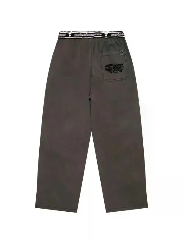 AAPE BY *A BATHING APE Logo Patch Trousers