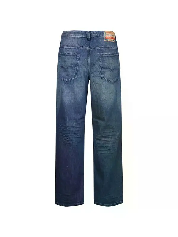 DIESEL® Cotton Wide-leg Jeans