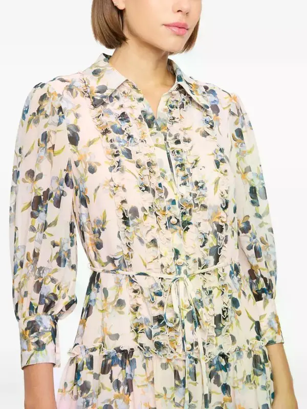 Cinq À Sept Rhys Floral-print Tiered Dress