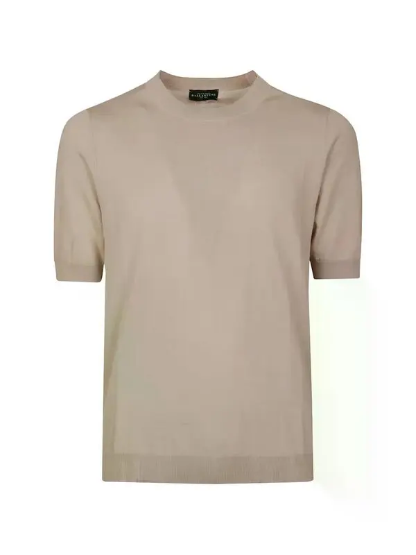 BALLANTYNE Rope Cotton T-shirt - Neutrals
