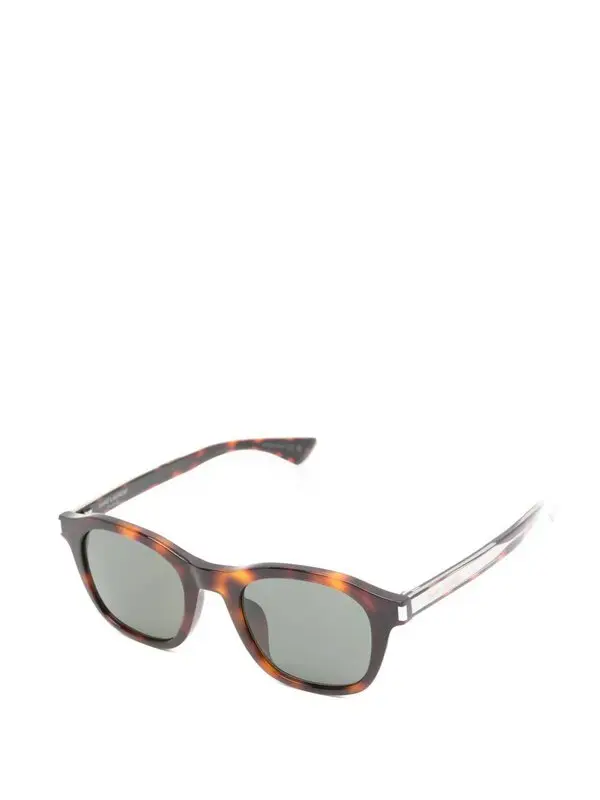 Saint Laurent Square Frame Sunglasses - Brown