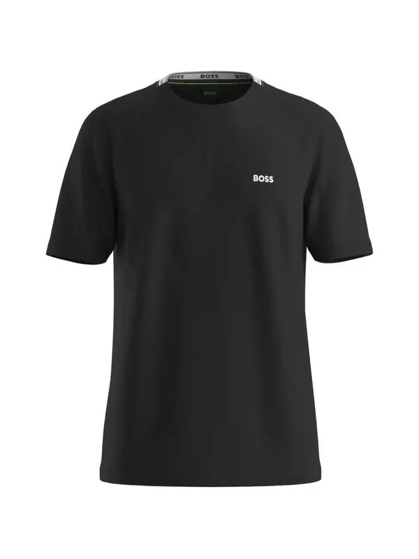 BOSS Embroidered-logo T-shirt In Cotton Piqu