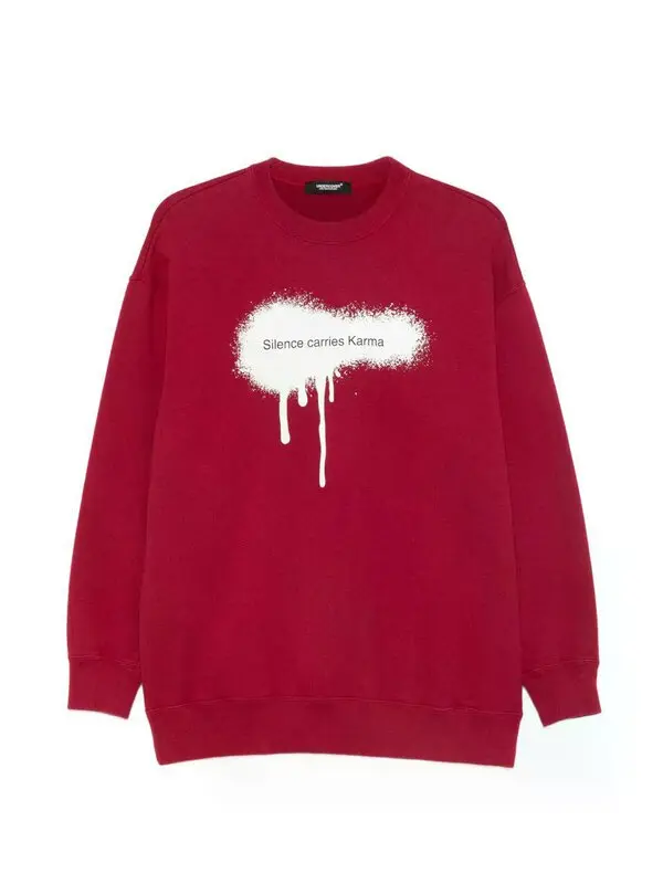 Undercover Graphic Print Crewneck Sweatshirt - Red