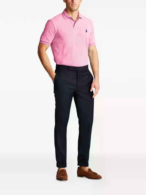 Polo Ralph Lauren Short Sleeve Polo Shirt With Logo Embroidery - Pink