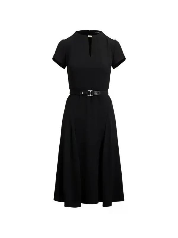 Ralph Lauren Keyhole Detail Midi Dress