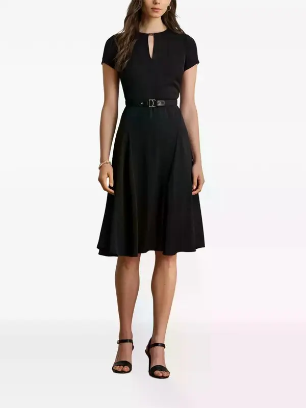 Ralph Lauren Keyhole Detail Midi Dress