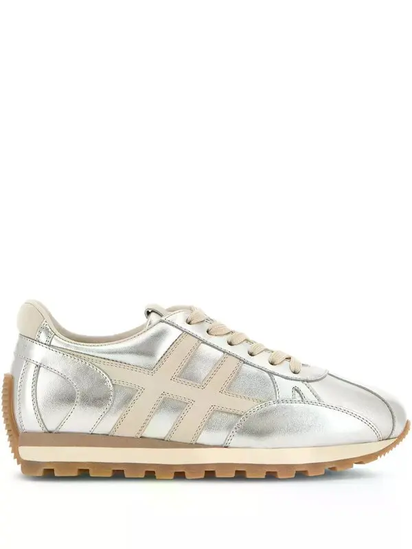 Hogan H671 Lace-up Sneakers - Silver