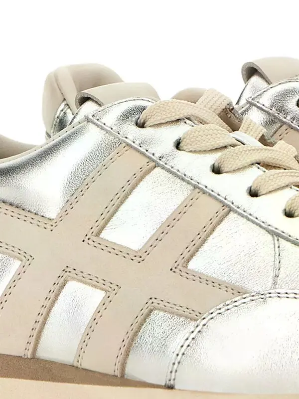 Hogan H671 Lace-up Sneakers - Silver