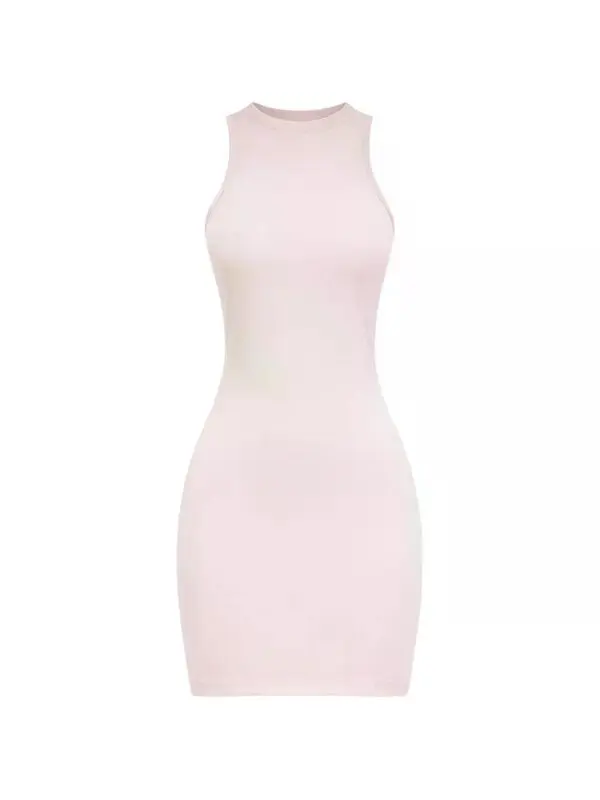 Vetements Round-neck Mini Dress - Neutrals